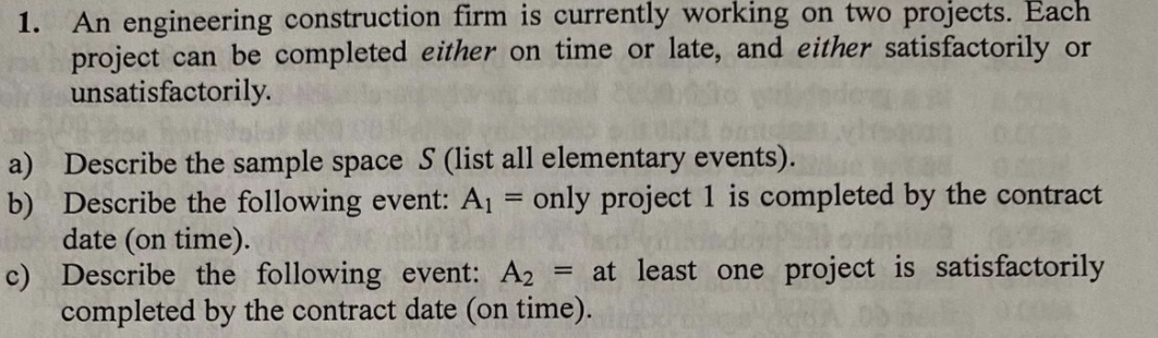 Solved 1. An engineering construction firm is currently | Chegg.com