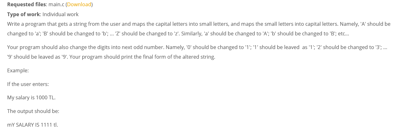 Solved Requested files: main.c (Download) Type of work: | Chegg.com