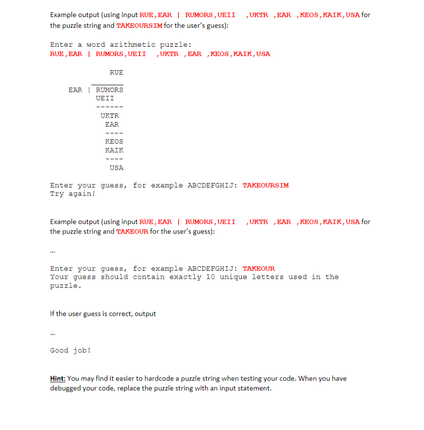 Solved Deliverables: There is only one deliverable for this | Chegg.com