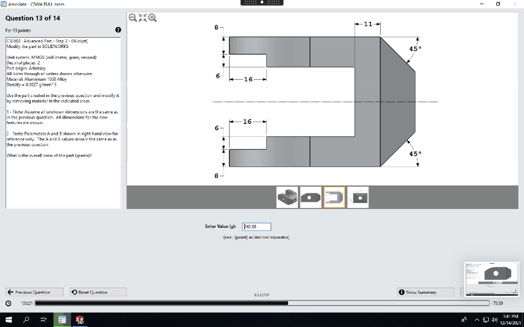 Solved BERSEE Associate - CSWA FULL-am Question 12 of 14 For | Chegg.com