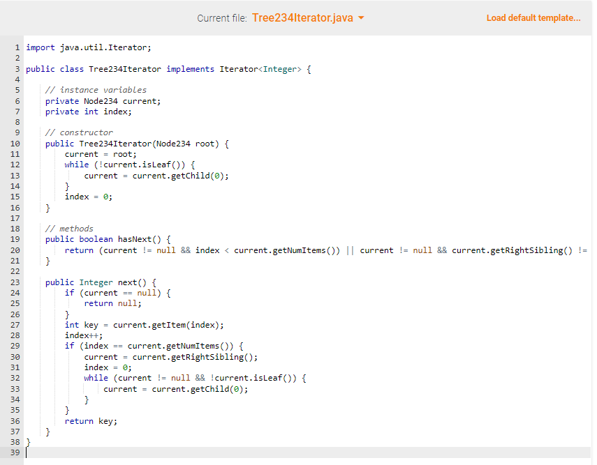 8.37 LAB: Iterable 2-3-4 tree In this lab, the | Chegg.com