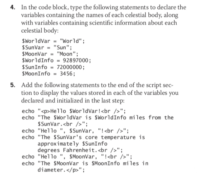 Solved 2. Type the declaration, element, header | Chegg.com