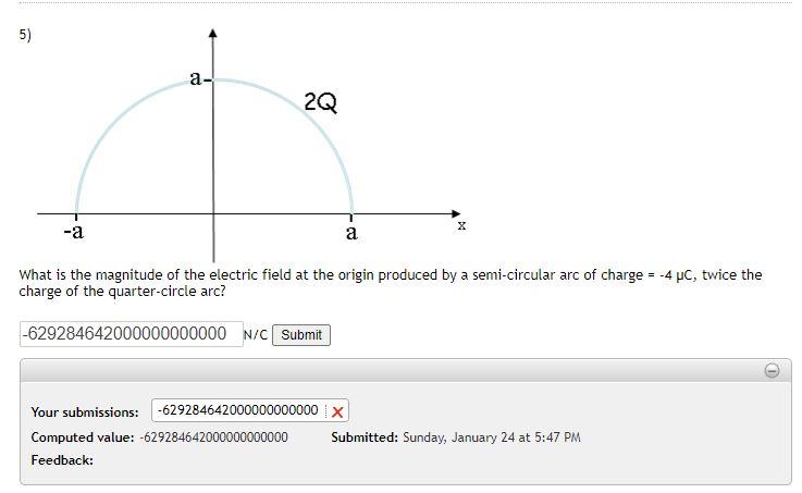Solved Electric Field from Arc of Charge A total charge Q = | Chegg.com
