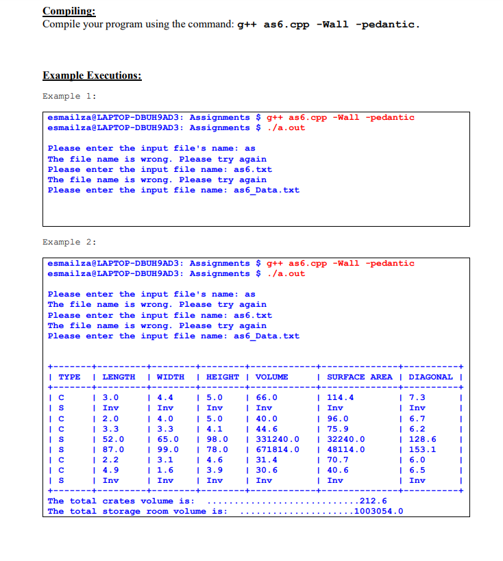 Solved CS 135 Assignment #6 Purpose: practice I/O files, | Chegg.com