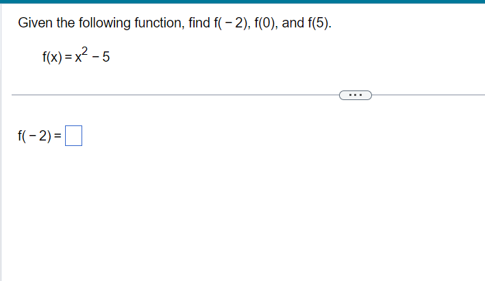 Solved Given the following function, find f(−2),f(0), and | Chegg.com