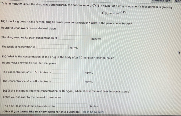 Solved STANDARD VIEW PRINTER VERSION The demand equation for | Chegg.com