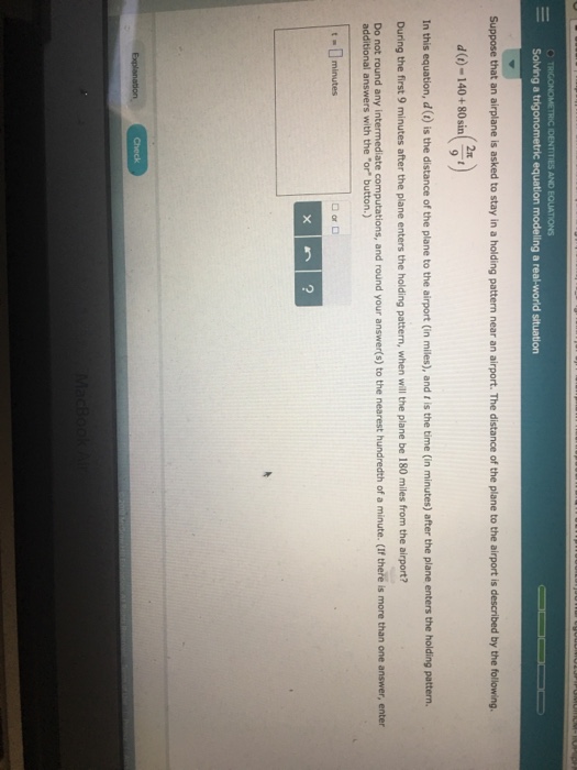 Solved Solving a tr equation situation Suppose that an | Chegg.com