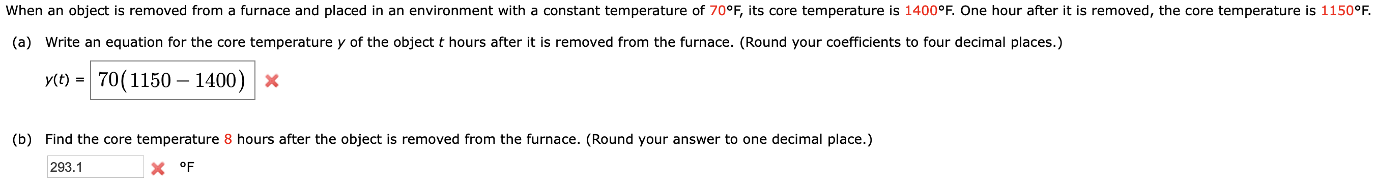 Solved When an object is removed from a furnace and placed | Chegg.com