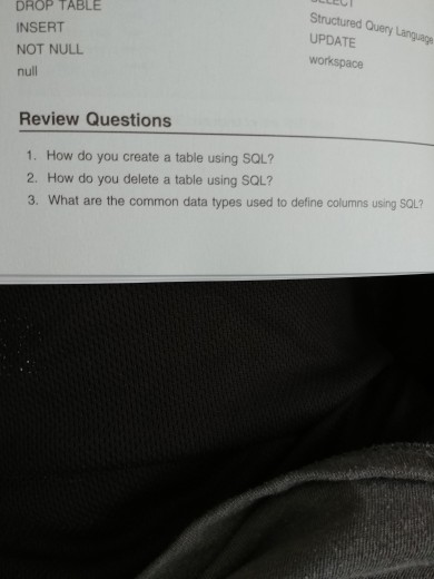 Solved A guide to SQL (9th edition) review questions chapter | Chegg.com