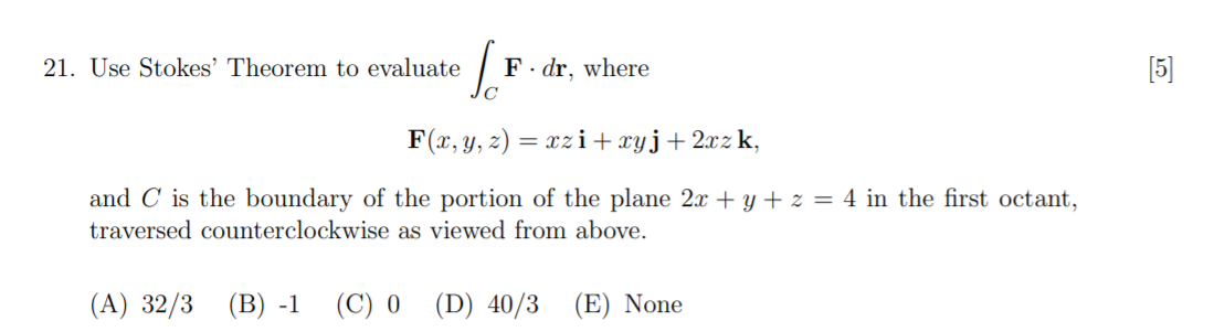 Solved 21. Use Stokes' Theorem to evaluate lo F. dr, where | Chegg.com