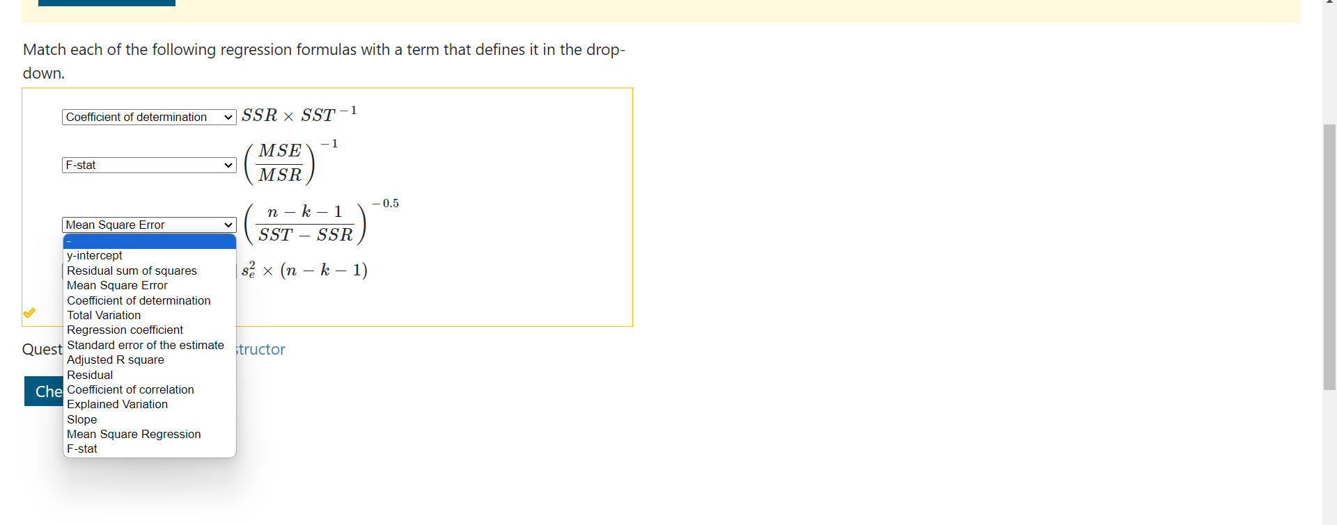 Solved Match each of the following regression formulas with | Chegg.com