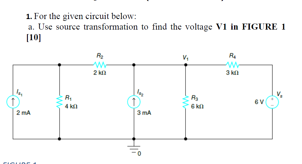 Solved For the given circuit below:a. ﻿Use source | Chegg.com