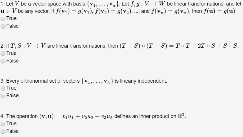 Solved 1. Let V be a vector space with basis fvi,..., Vn). | Chegg.com
