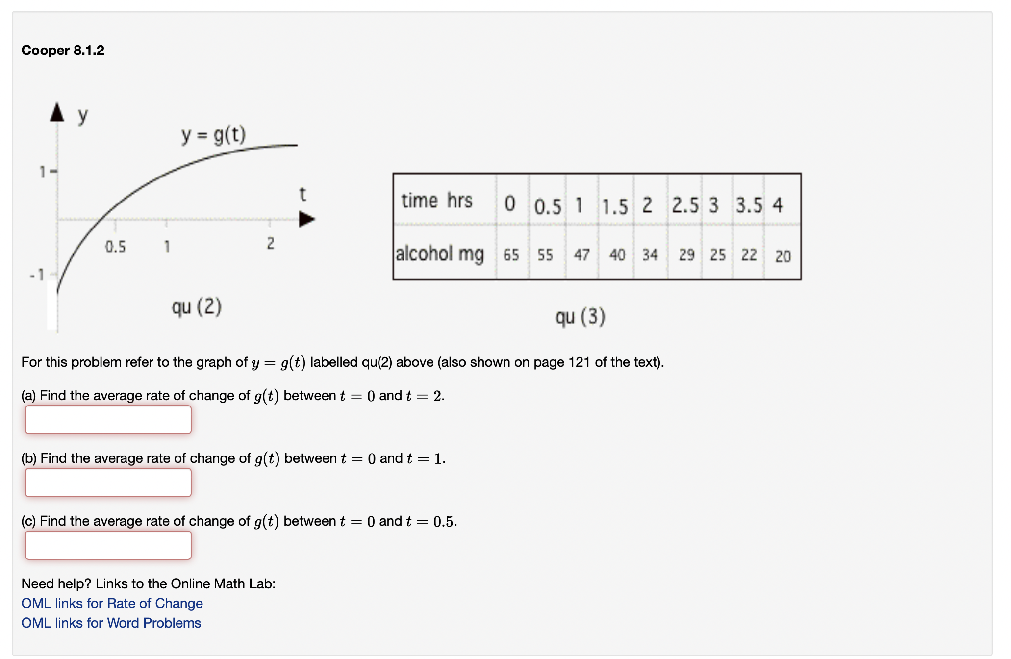 Solved Cooper 8.1.2 qu (3) For this problem refer to the | Chegg.com