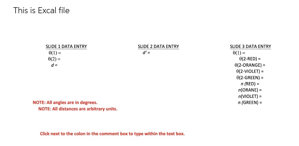 Solved This is Excal file NOTE: All angles are in degrees. | Chegg.com