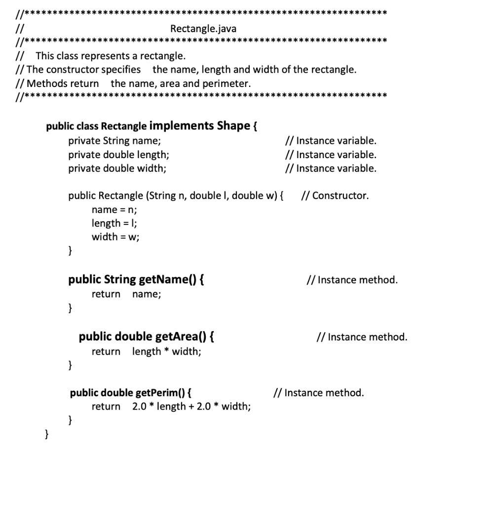Solved - Rewrite the following program using abstract | Chegg.com