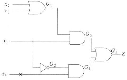 Solved For the following circuit, use the path sensitization | Chegg.com