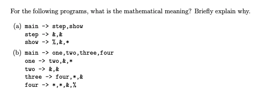 Solved Reference the Attributed Grammar and Denotational | Chegg.com