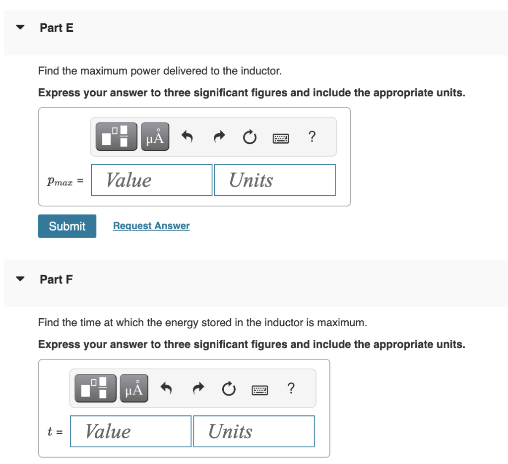 Solved The initial current in a 4mH inductor is zero. For | Chegg.com