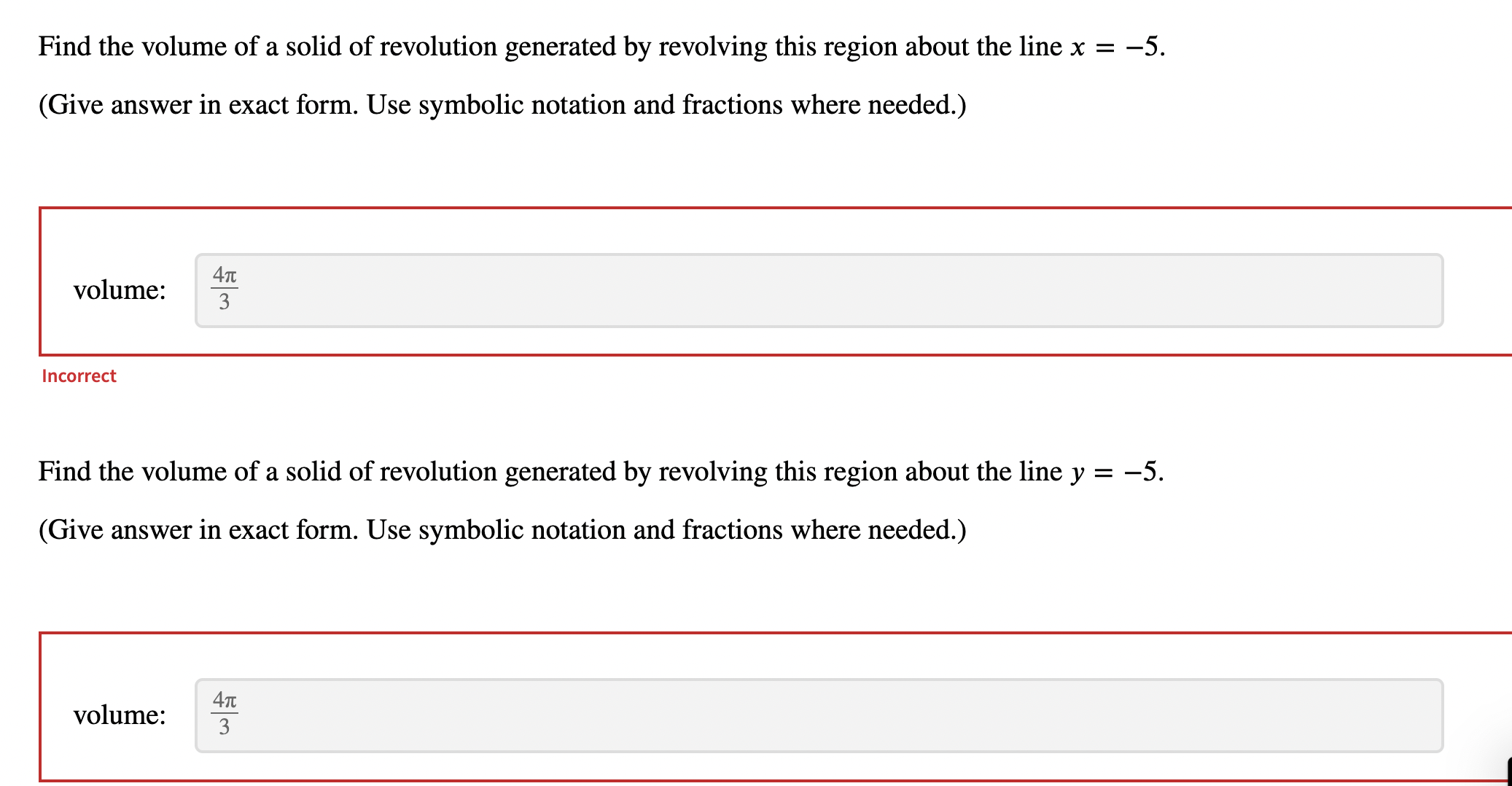 Find the volume of a solid of revolution generated by | Chegg.com