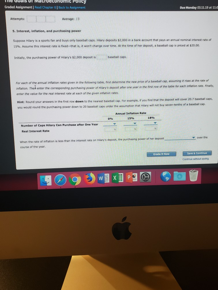 Solved ne Goais of Macroeconomic Policy Graded Assignment | | Chegg.com
