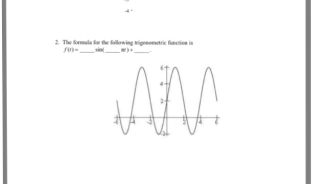 Solved The formula for the following trigonometric function | Chegg.com