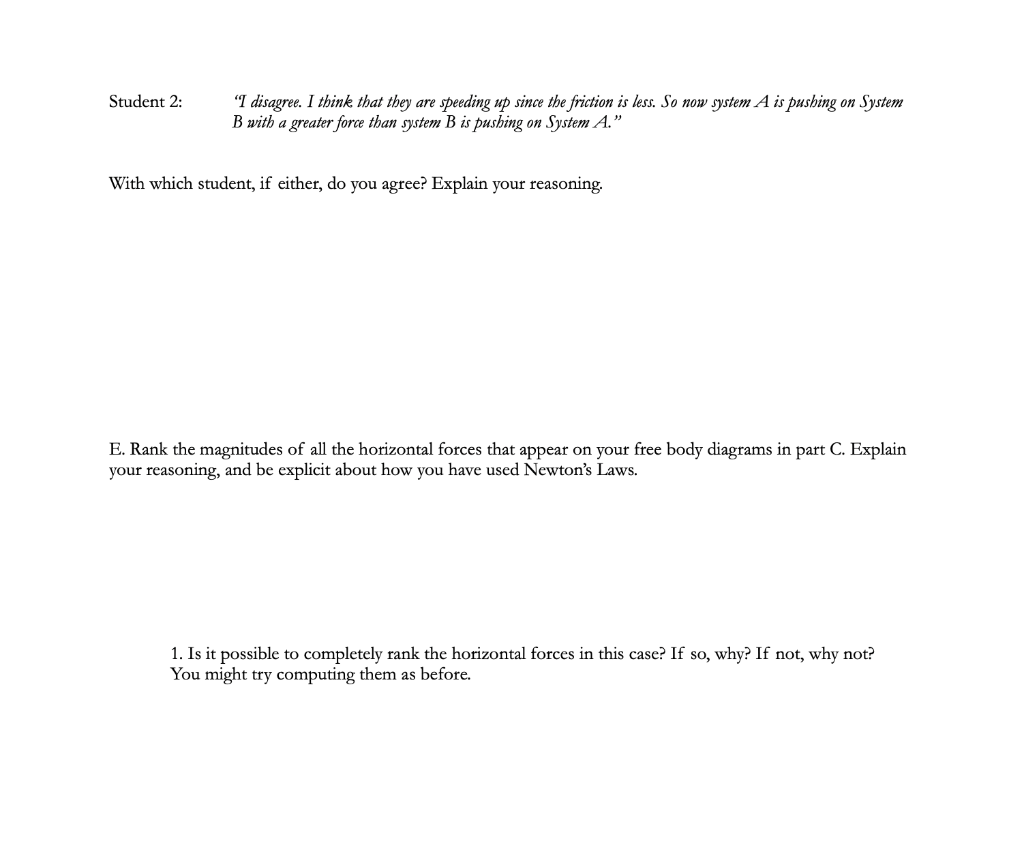 Solved A Constant speed II. Applying Newton's Laws to | Chegg.com Solved A Constant speed II. Applying Newton's Laws to | Chegg.com