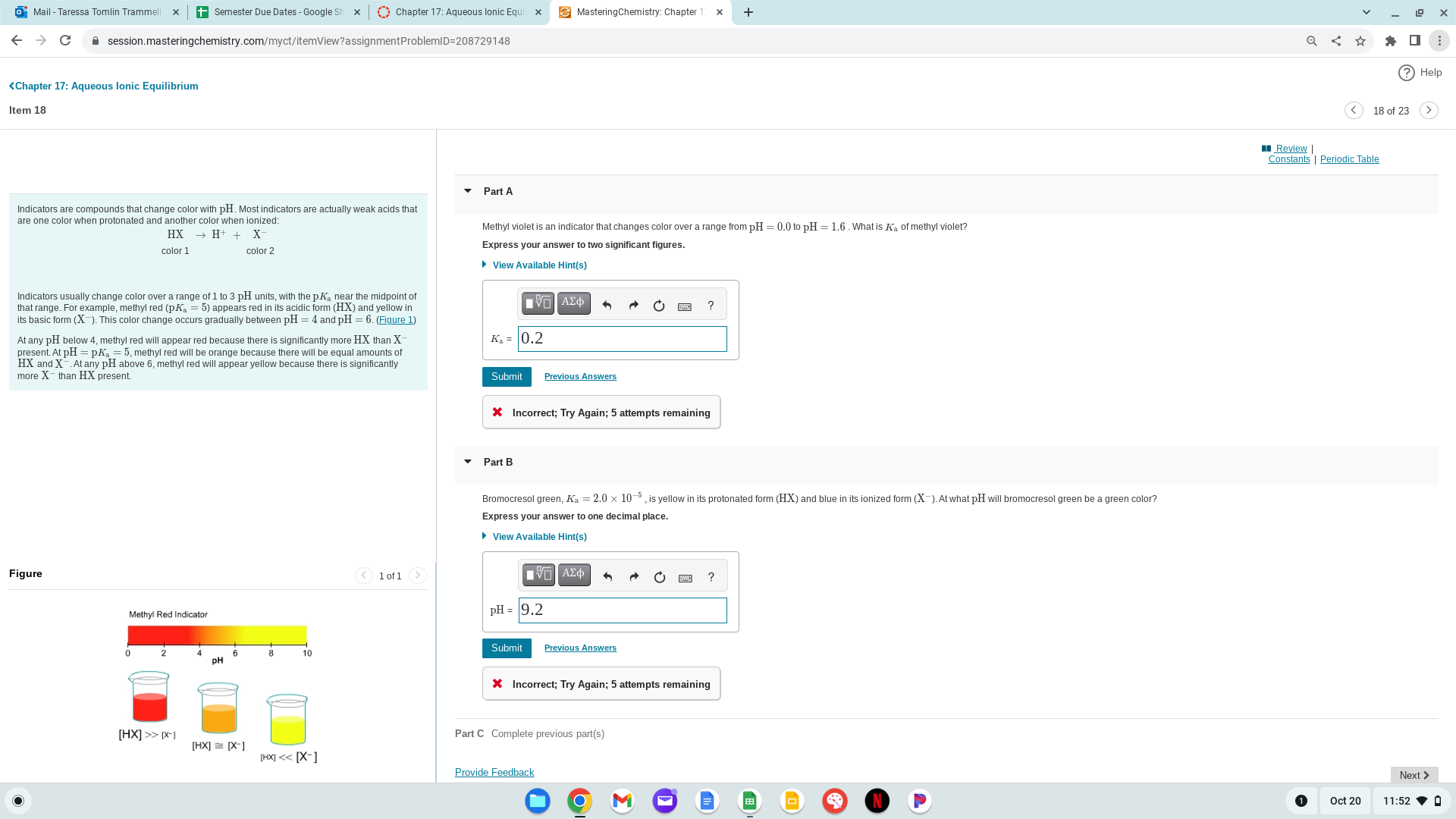 Solved Indicators are compounds that change color with pH. | Chegg.com