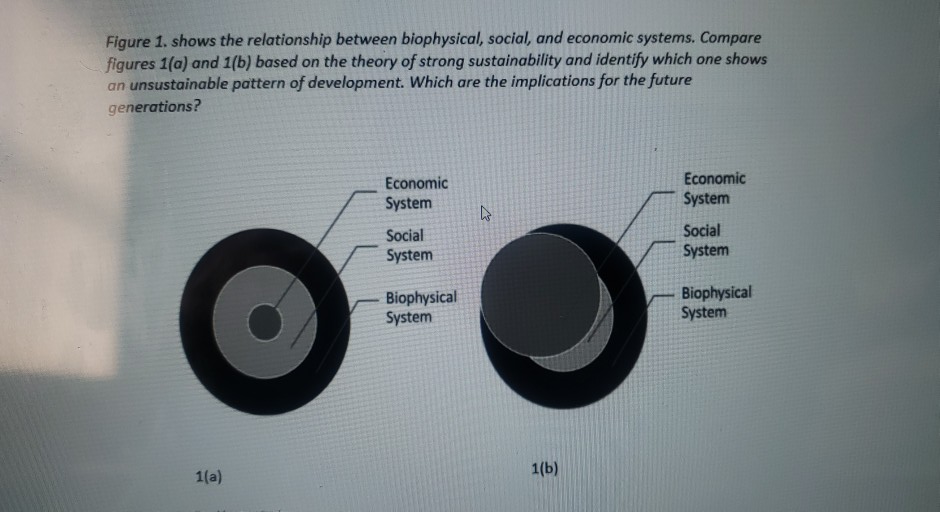 Solved Figure 1. shows the relationship between biophysical, | Chegg.com