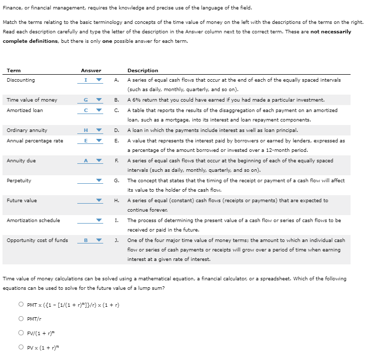 Solved Finance, or financial management, requires the | Chegg.com