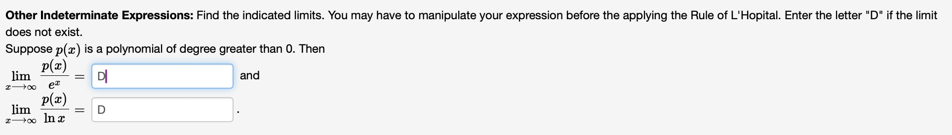 Solved Other Indeterminate Expressions: Find the indicated | Chegg.com