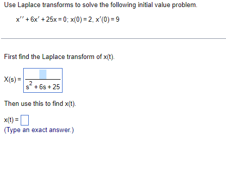 Solved Use Laplace transforms to solve the following initial | Chegg.com