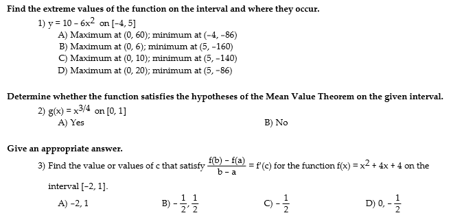 Solved Find the extreme values of the function on the | Chegg.com