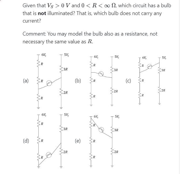 Solved Given that Vs > 0 V and 0 | Chegg.com