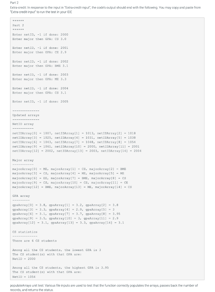 Solved Part 1 (Graded out of 100) Write a program that reads | Chegg.com
