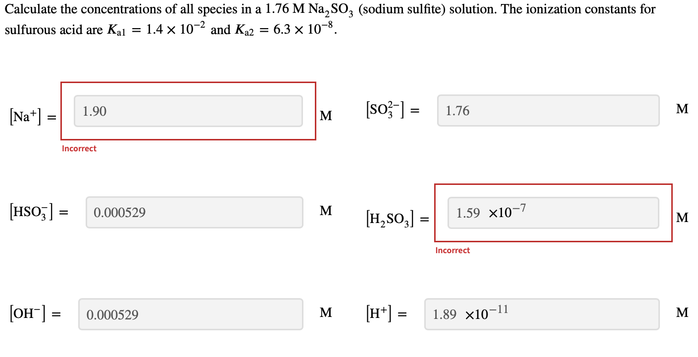 Solved Calculate the concentrations of all species in a | Chegg.com