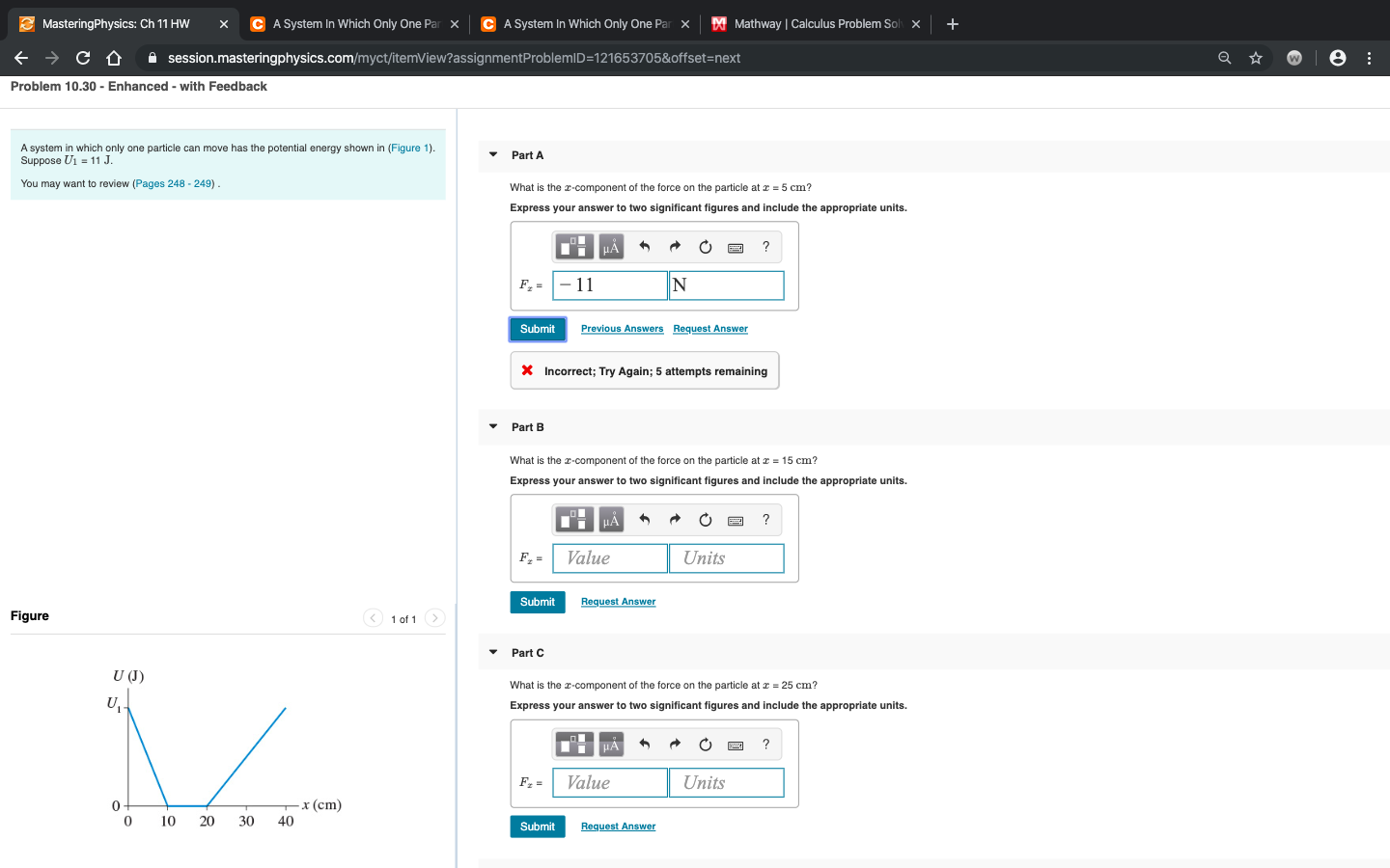 Solved: MasteringPhysics: Ch 11 HW X C A System In Which O... | Chegg.com