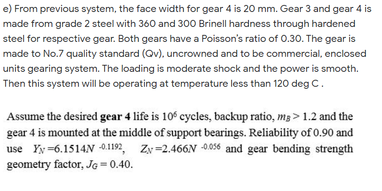 Evaluate safety of gear 4 in term of AGMA factor of | Chegg.com