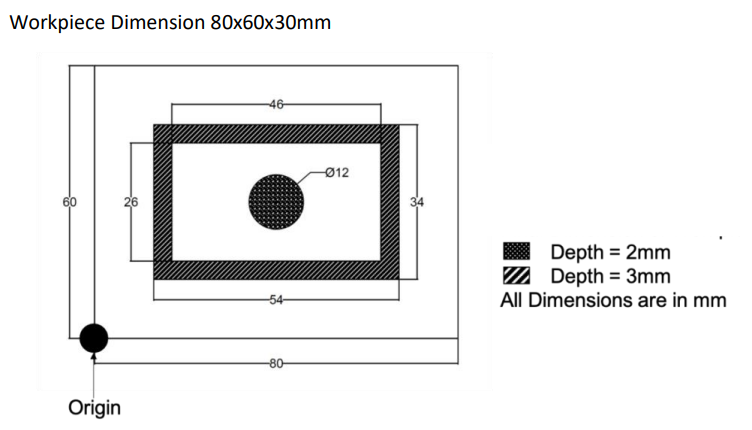 Solved Write G-code to manufacture the workpiece Material: | Chegg.com