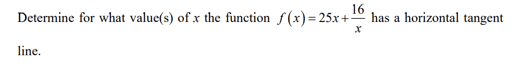 Solved Determine for what value(s) of x the function | Chegg.com