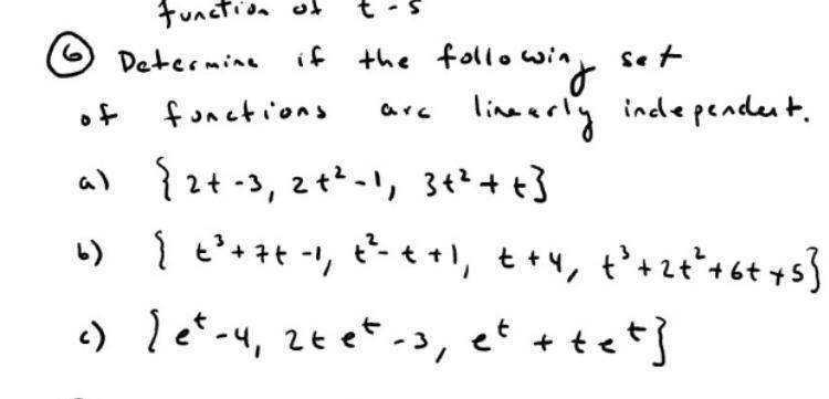 Solved function of Determine if the followin functions arc | Chegg.com