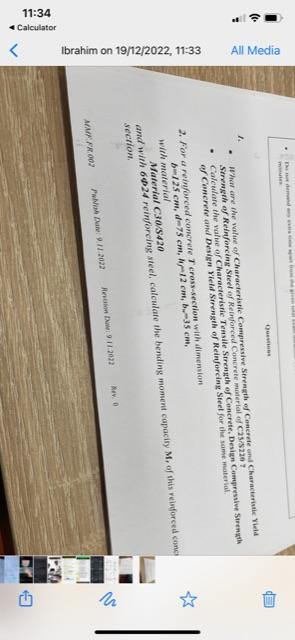 Solved 7. What are the voline of Characteristic Compressive | Chegg.com