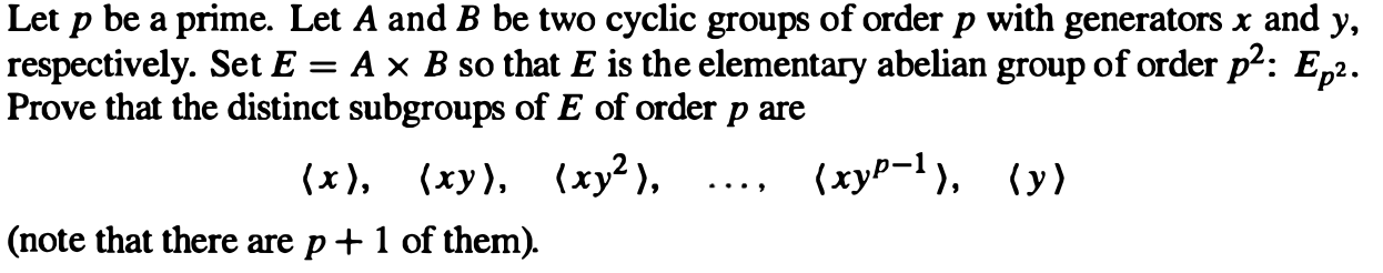 Solved = Let p be a prime. Let A and B be two cyclic groups | Chegg.com