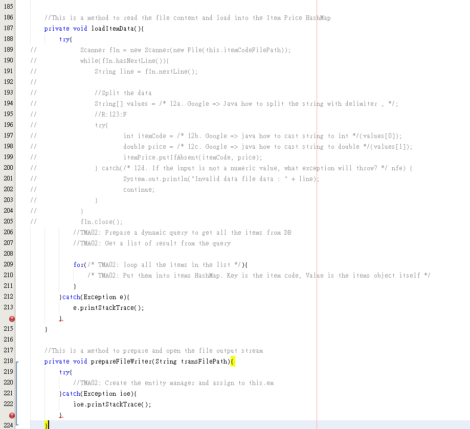 Here is a incomplete pos server program, receiving | Chegg.com