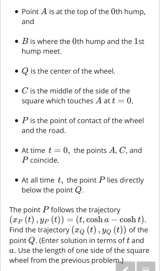 Solved That is, consider a bumpy road in which each hump has | Chegg.com
