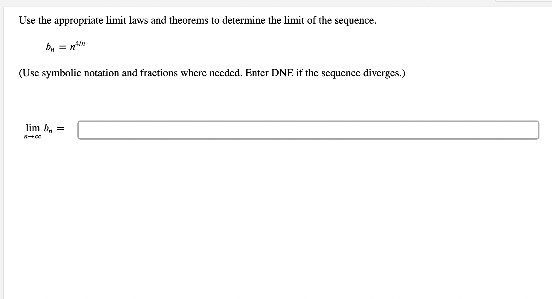 Solved Use the appropriate limit laws and theorems to | Chegg.com