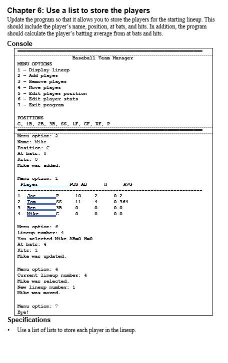 Solved Code so far #print menu def display_menu(): | Chegg.com