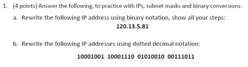 (4 ﻿points) ﻿Answer the following, to practice with | Chegg.com