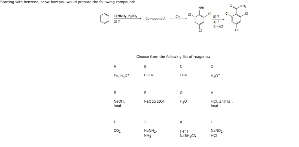 Solved Starting with benzene, show how you would prepare the | Chegg.com