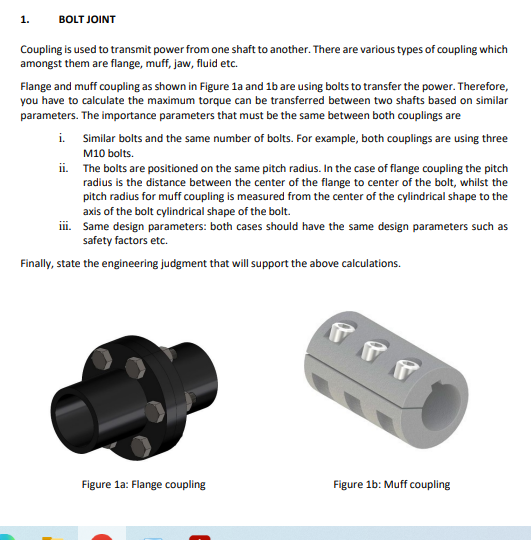 Solved Coupling is used to transmit power from one shaft to | Chegg.com